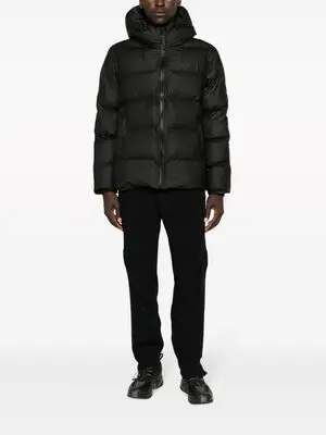 Rains Alta Hooded Puffer Jacket - Black