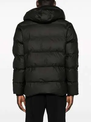 Rains Alta Hooded Puffer Jacket - Black