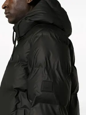 Rains Alta Hooded Puffer Jacket - Black