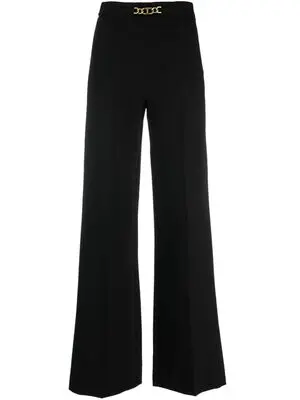TWINSET Wide-leg Trousers With Chain Detail
