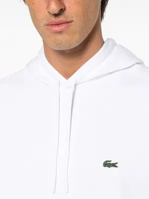 Lacoste Logo-patch Drawstring Hoodie