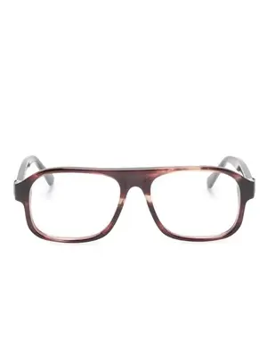 Moncler Ml5198 Rectangular Eyeglasses - Brown