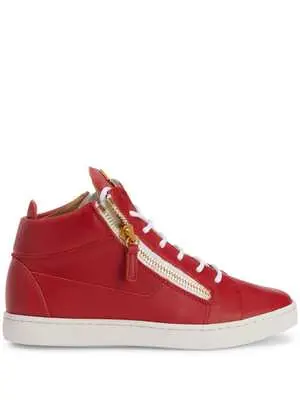 GIUSEPPE ZANOTTI Kriss High-top Sneakers - Red