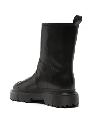 Hogan Logo-buckle 40mm Ankle Boots