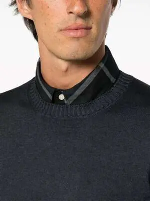 FAY Logo-tag Crew Neck Jumper