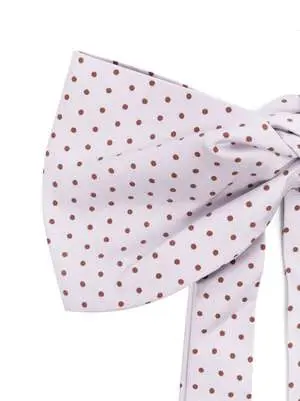 Etro Polka Dot Silk Bow Tie - Neutrals