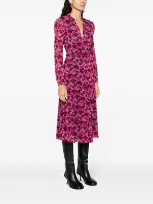 Diane Von Furstenberg Phoenix Mesh Wrap Dress - Black