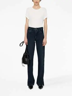 ANINE BING Roy Organic Cotton Straight-leg Jeans - Blue