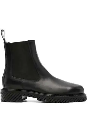 Off-white Elastic Boots For Men