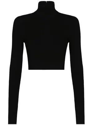 Dolce & Gabbana High-neck Crop Top