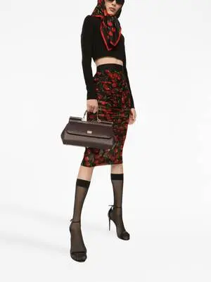 Dolce & Gabbana High-neck Crop Top