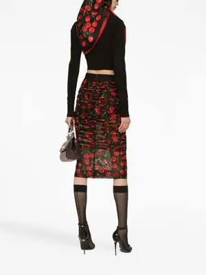 Dolce & Gabbana High-neck Crop Top
