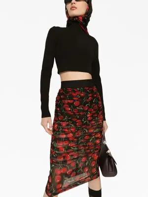 Dolce & Gabbana High-neck Crop Top