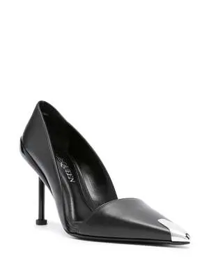 Alexander McQueen Punk Leather Pumps - Black