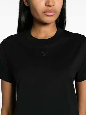 COURREGES Crew-neck Jersey T-shirt