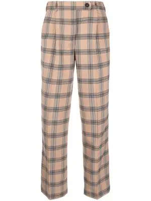 Zimmermann Luminosity Checked Tailored Trousers - Neutrals