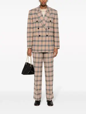 Zimmermann Luminosity Checked Tailored Trousers - Neutrals