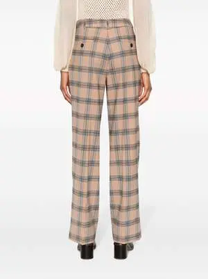Zimmermann Luminosity Checked Tailored Trousers - Neutrals