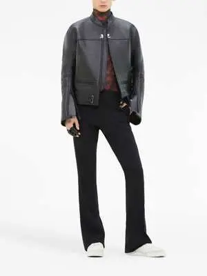COURREGES Scuba Leather Bomber Jacket
