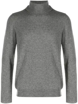 ZANONE Mélange-effect Roll-neck Jumper - Grey