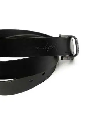 Yohji Yamamoto Debossed Leather Belt