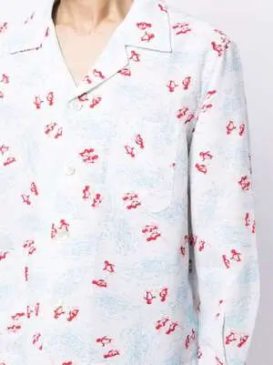 BODE Graphic-print Cotton Shirt