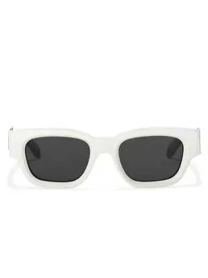 Palm Angels Posey Rectangle Sunglasses - White