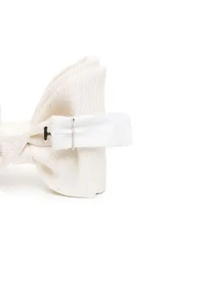 TOM FORD Textured Silk Bow Tie - White