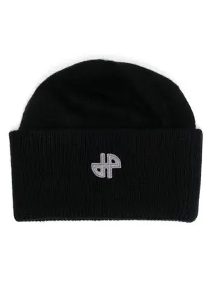 Patou Logo-patch Merino-cashmere Beanie