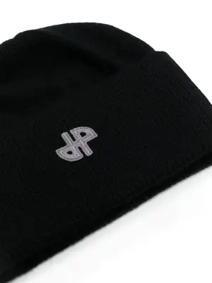 Patou Logo-patch Merino-cashmere Beanie