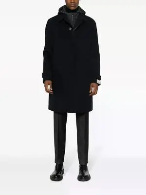 Corneliani Hooded Single-breasted Coat