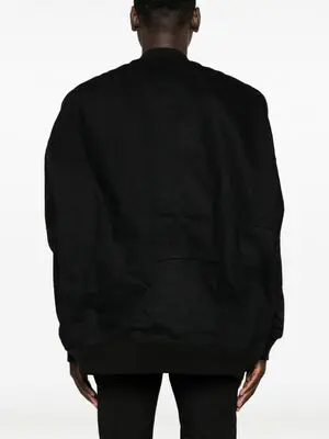 Rick Owens Cotton Bomber Jacket - Black