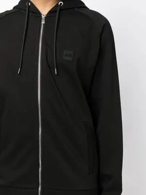 BOSS Logo-patch Drawstring Hoodie