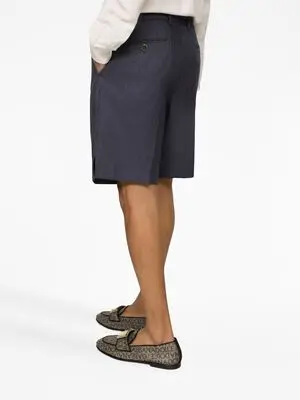 Dolce & Gabbana Tailored Linen Shorts - Grey
