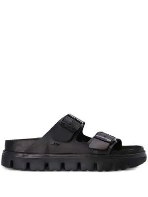 BIRKENSTOCK Papillio Arizona Buckled Slides - Black