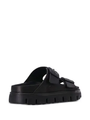 BIRKENSTOCK Papillio Arizona Buckled Slides - Black