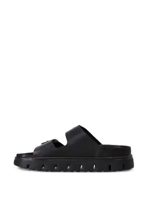 BIRKENSTOCK Papillio Arizona Buckled Slides - Black