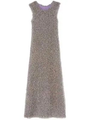 JIL SANDER V-neck Midi Dress
