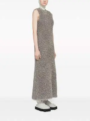 JIL SANDER V-neck Midi Dress