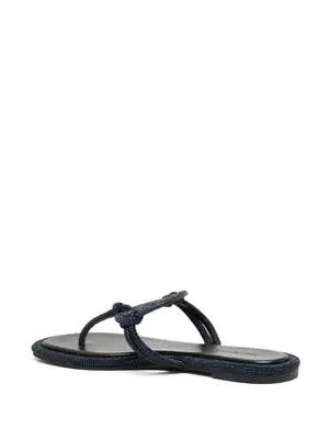 Tory Burch Miller Pavé Crystal Sandals - Blue
