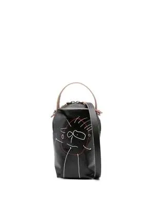 Plan C Pili And Bianca Leather Crossbody Bag