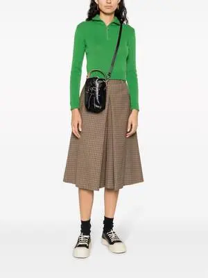 Plan C Pili And Bianca Leather Crossbody Bag