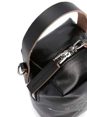 Plan C Pili And Bianca Leather Crossbody Bag