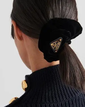 Prada Velvet Scrunchie - Black