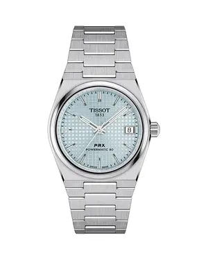 TISSOT Prx Powermatic 80 35mm Watch - Blue/silver