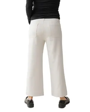 INGRID & ISABEL Wide Leg Ankle Maternity Trousers