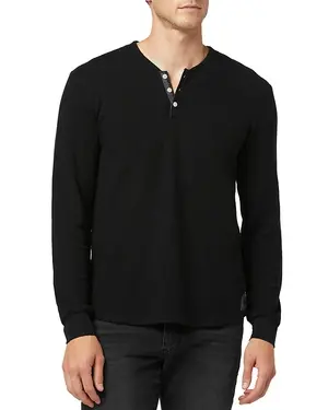 Joe's Jeans Essential Double Face Henley Black