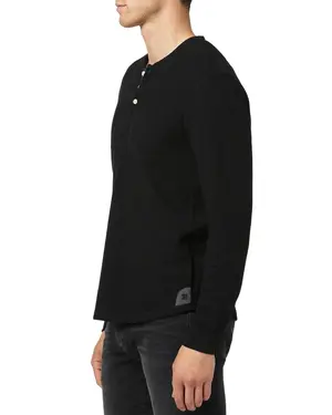 Joe's Jeans Essential Double Face Henley - Black
