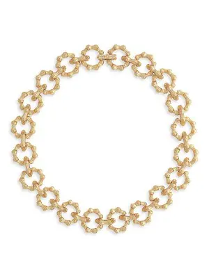 ANABEL ARAM Bamboo 18k -plated & Cubic Zirconia Chain Necklace - Gold