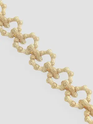 ANABEL ARAM Bamboo 18k -plated & Cubic Zirconia Chain Necklace